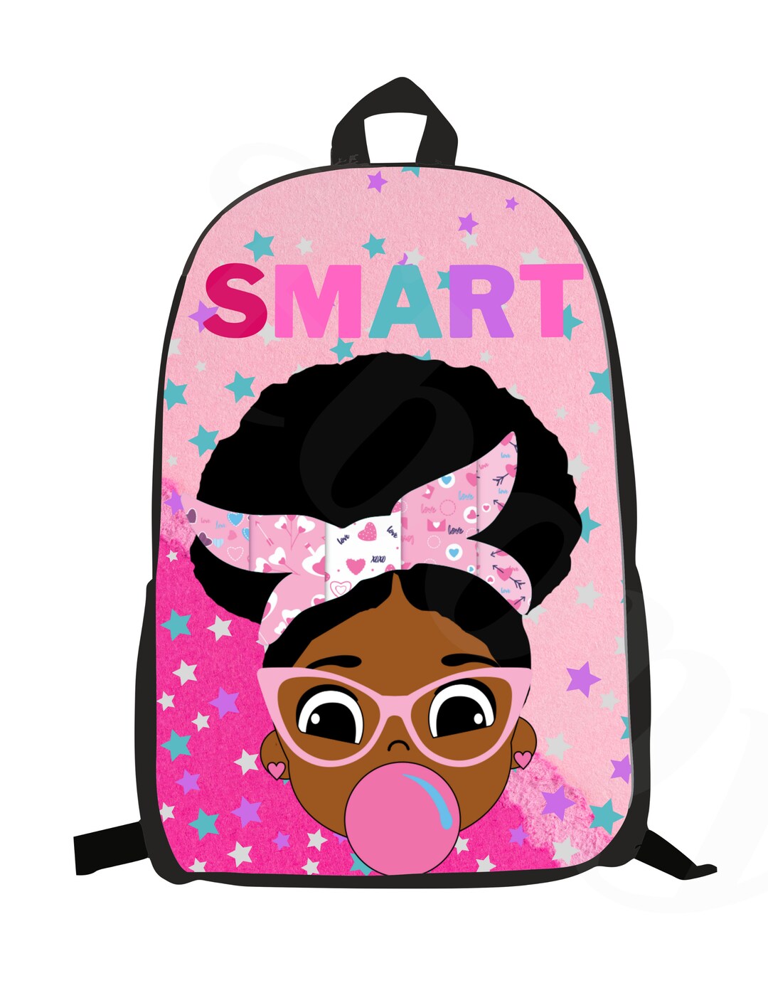 Personalized Black Girl Backpack, Personalized Backpack, School ...
