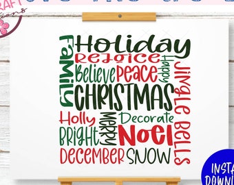 Christmas Subway Art - Etsy