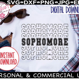 Freshman Sophomore Junior Senior Bundle SVG, School Bundle SVG, Class ...