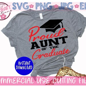 Proud Aunt of the Graduate SVG Proud Aunt Svg Graduate Svg - Etsy