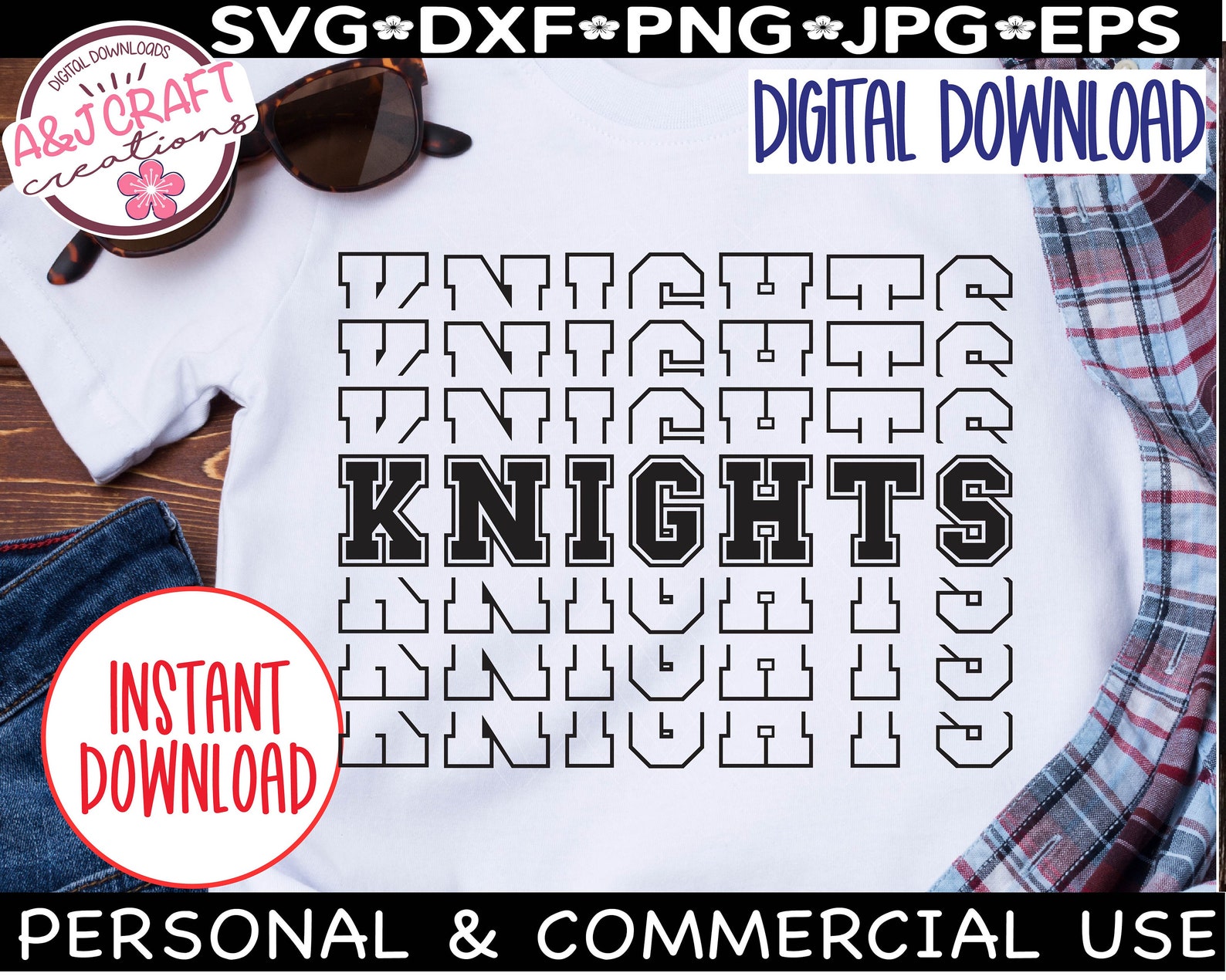 Knights Svg Knights Football SVG High School Knights Svg - Etsy