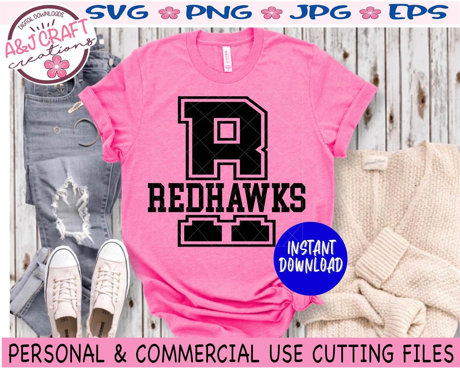Redhawks SVG Redhawks Football svg Redhawks Cheer svg | Etsy