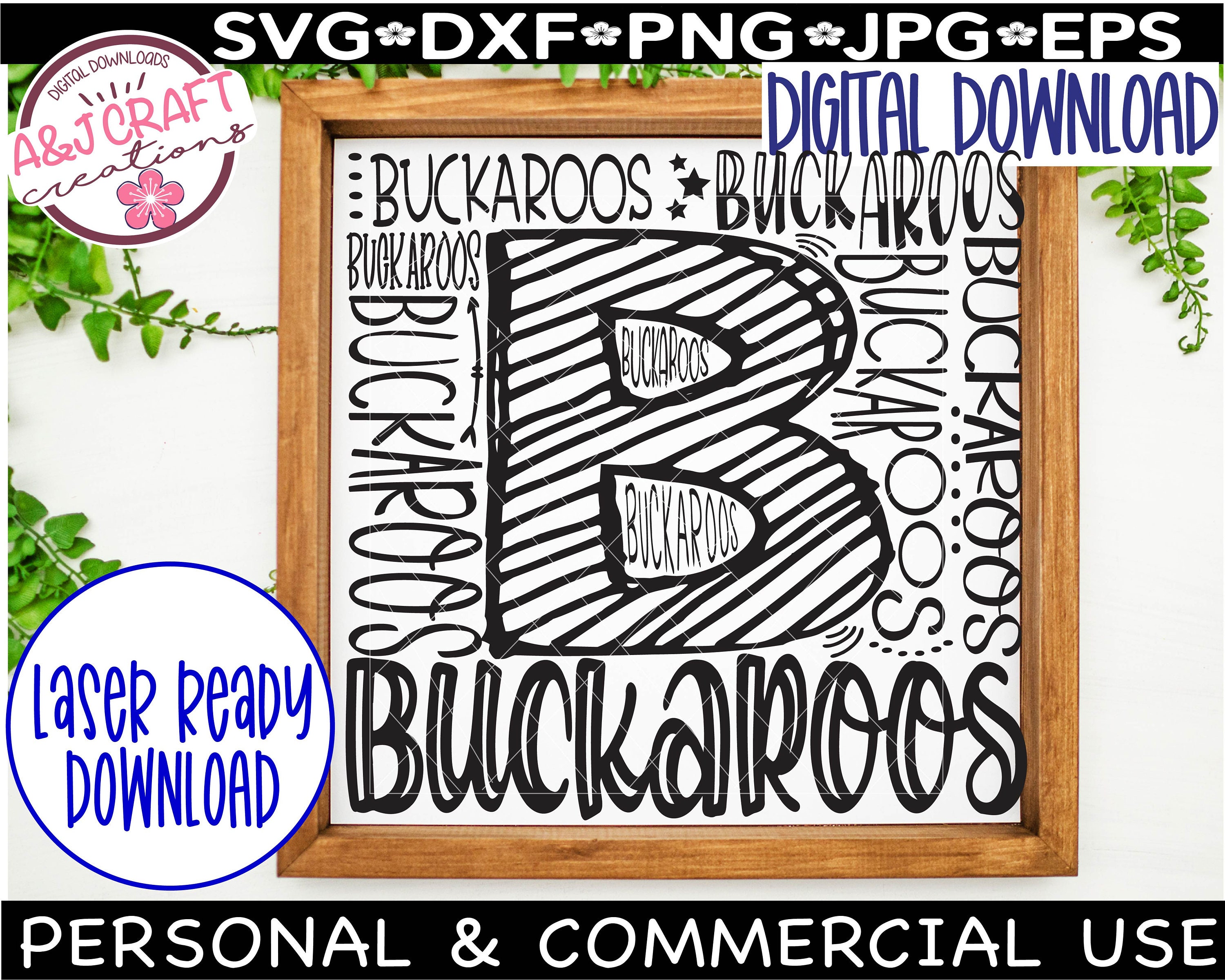 BUCKAROOS SVG Buckaroos Football Svg Buckaroos Mascot Svg - Etsy Canada