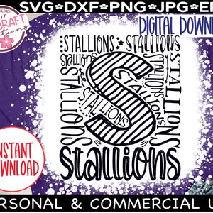 Stallions SVG, Stallions Typography Svg, Stallions Football Svg ...