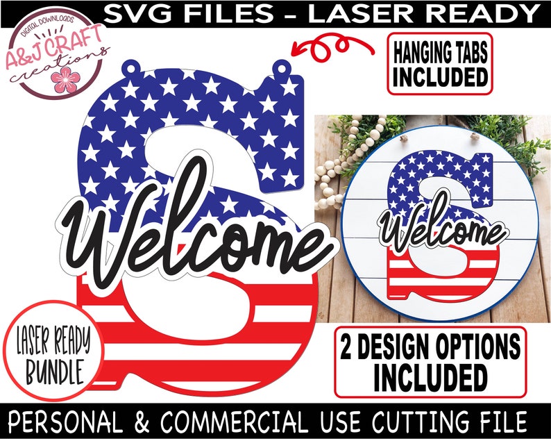 Letter S Svg BUNDLE Laser Ready Patriotic Lettering Svg USA - Etsy