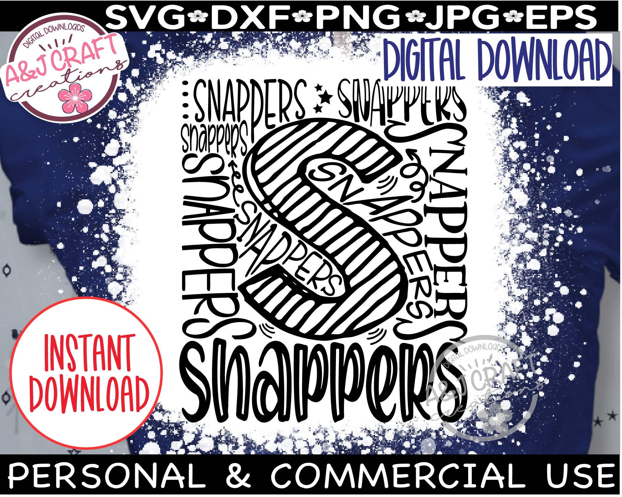 Snappers SVG, Snappers Typography, Snappers Mascot Svg, Snappers ...