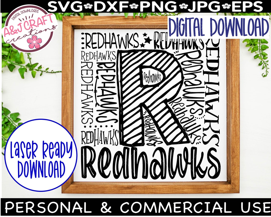Redhawks SVG Go Redhawks Svg Redhawks Typography Svg - Etsy