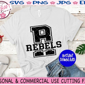 REBELS SVG Rebels Football Svg Rebels Cheer Svg Rebels - Etsy