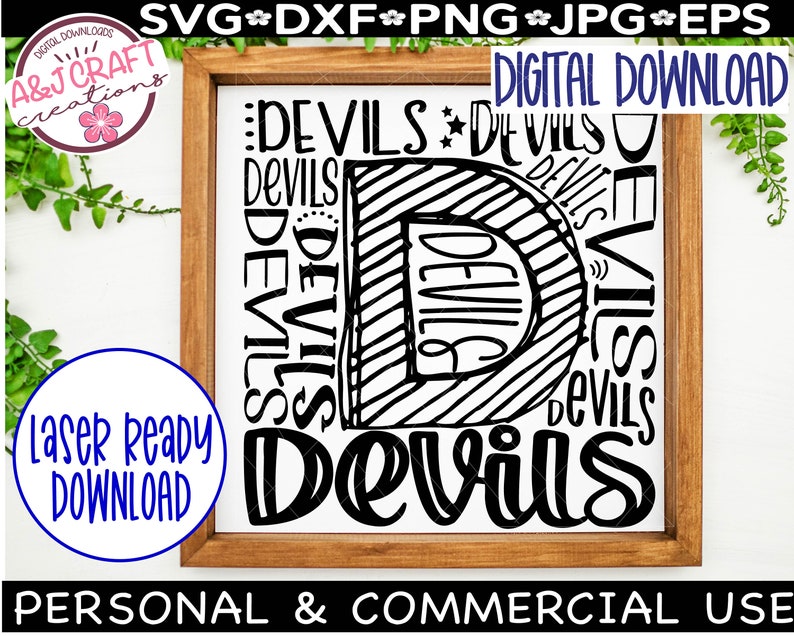 DEVILS SVG Devils Baseball Svg Devils Typography Svg Devils - Etsy