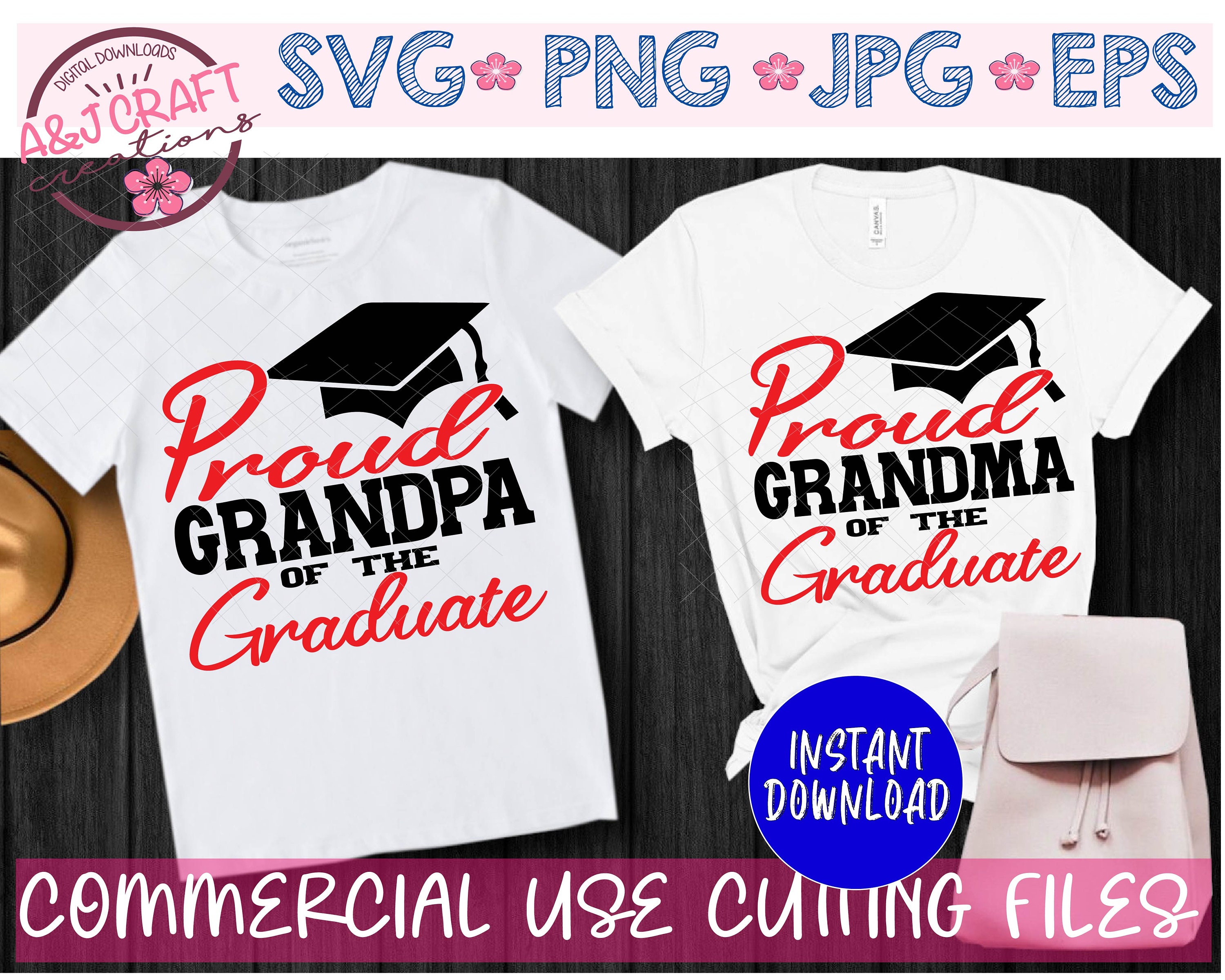 Proud Grandparent Proud Grandpa SVG Proud Grandma SVG Proud | Etsy