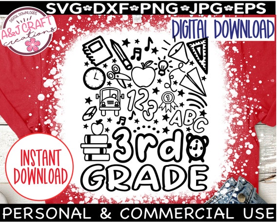3rd Grade Teacher Svg 3rd Grade Svg Third Grade Svg Third - Etsy