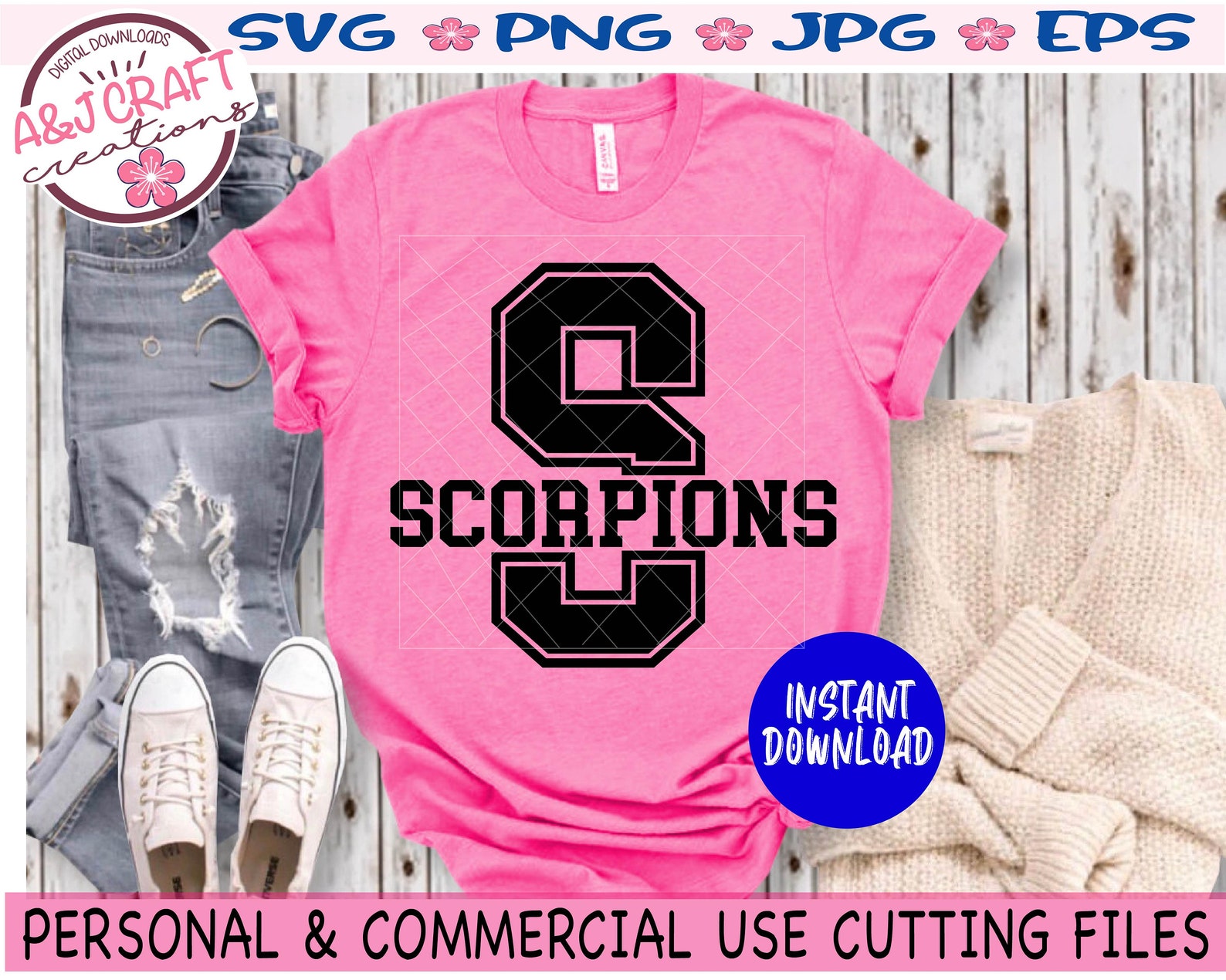 Scorpions SVG Scorpions Football Svg Scorpions Cheer Svg | Etsy