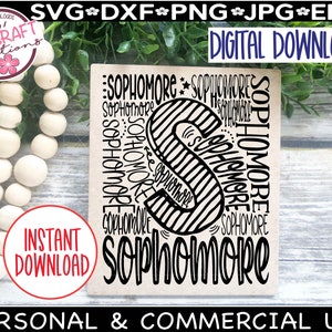 Sophomore SVG, Class of 2024 Svg, Sophomore Class Svg, School Spirit ...