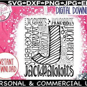 Jackrabbits SVG, Jackrabbits Football Svg, Jackrabbits Typography ...