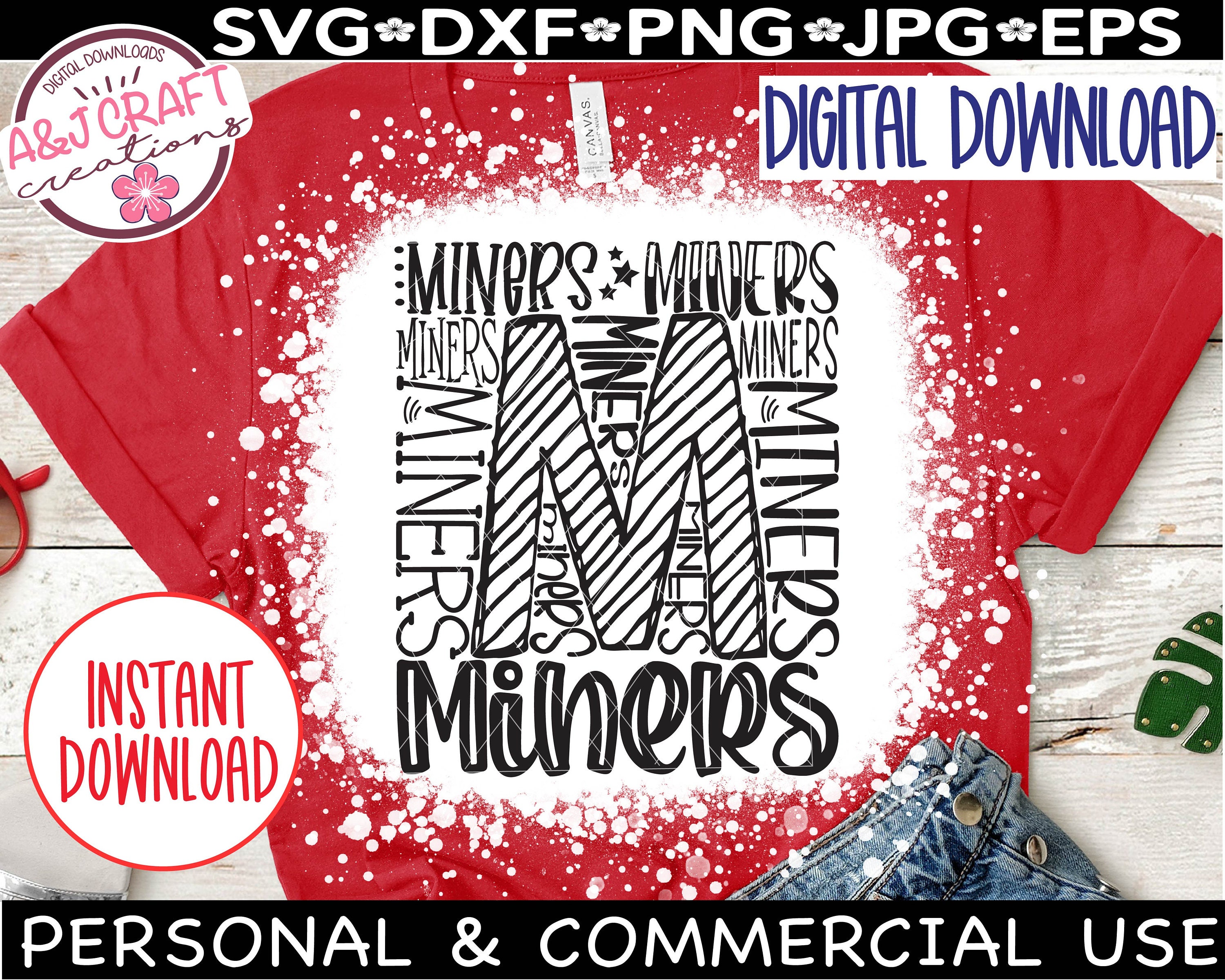 Miners SVG, Miners Football Svg, Miners Mascot Shirt Svg, Miners ...