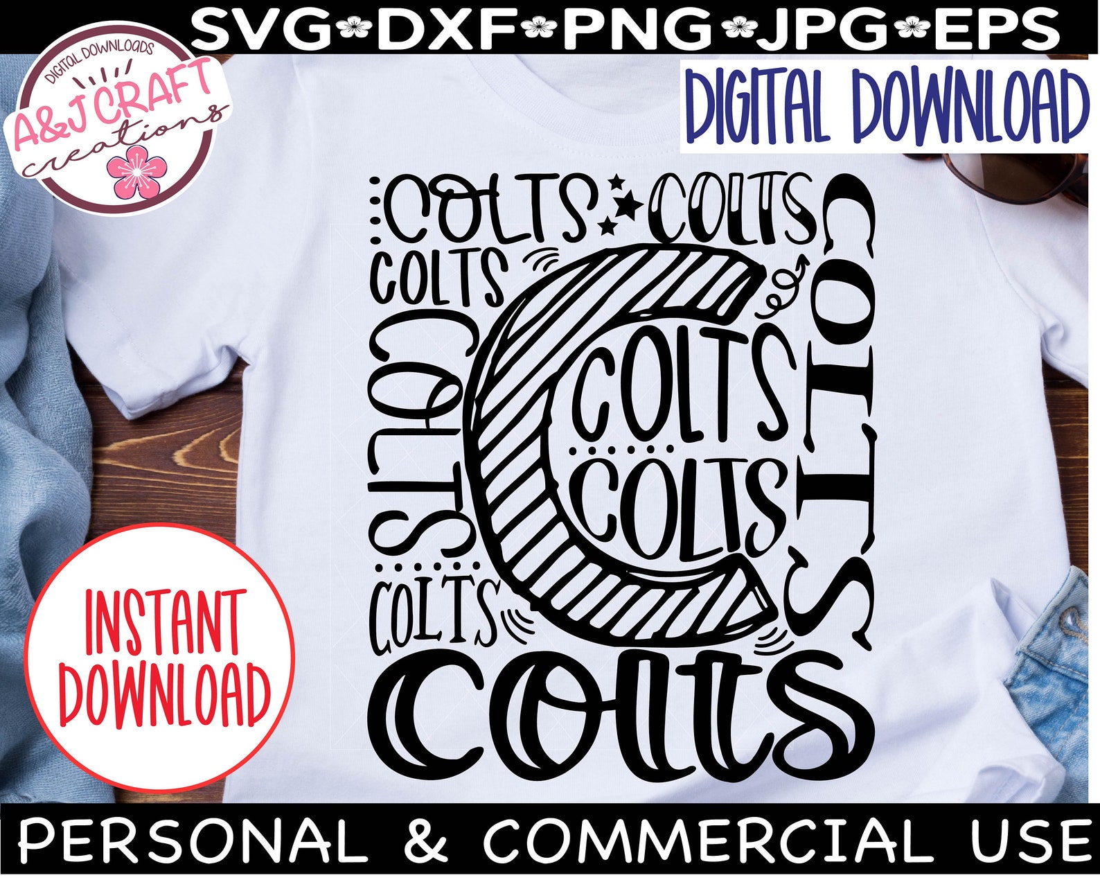 Colts SVG Colts Typography Svg Colts Football Svg Colts - Etsy