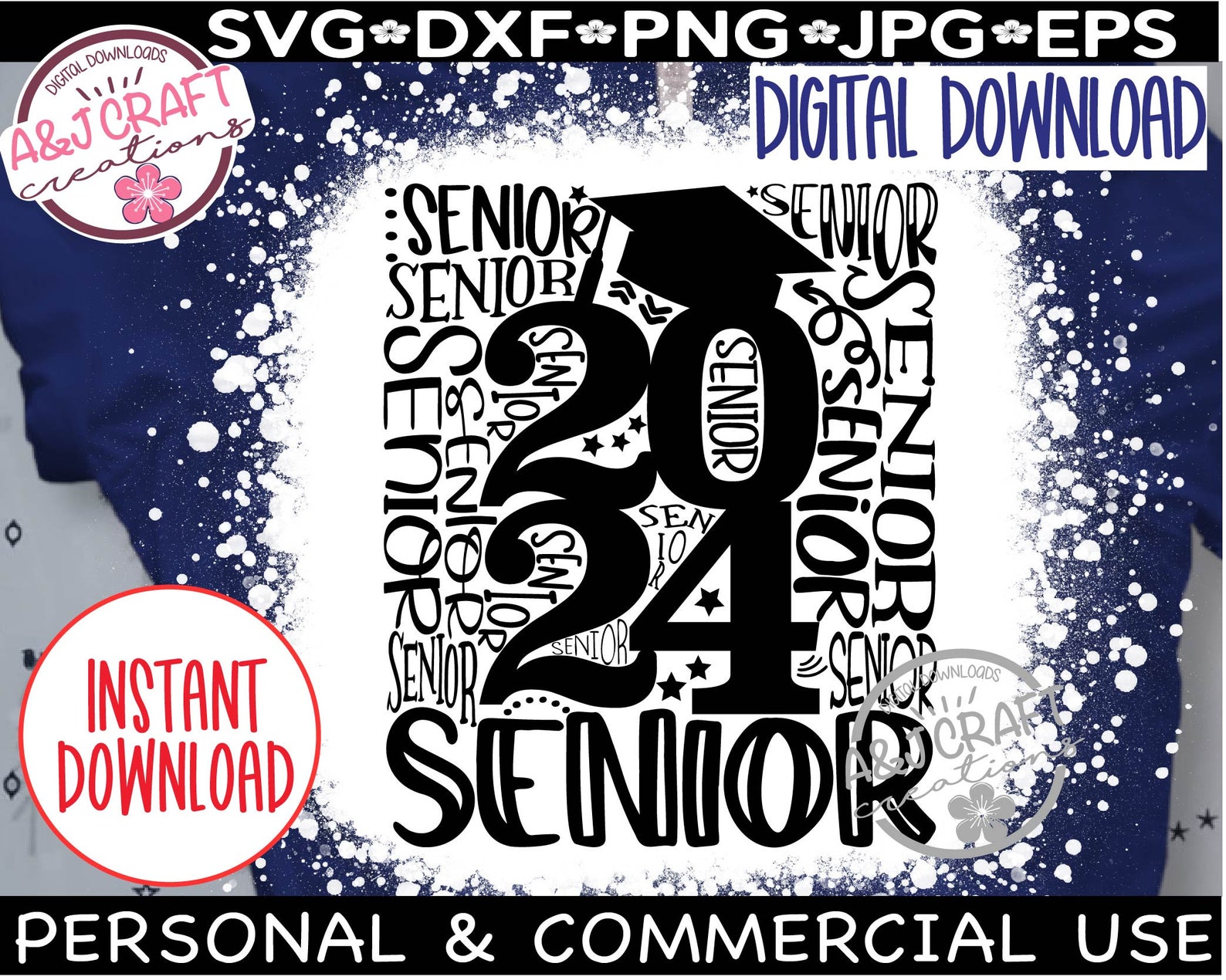 Class of 2024 Svg Senior SVG Senior Typography Senior Class - Etsy