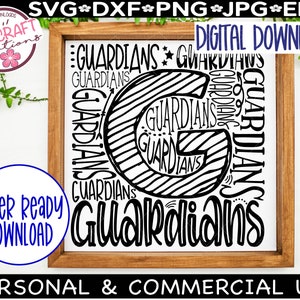 Guardians Svg, Guardians Typography Svg, Guardians Baseball Svg ...