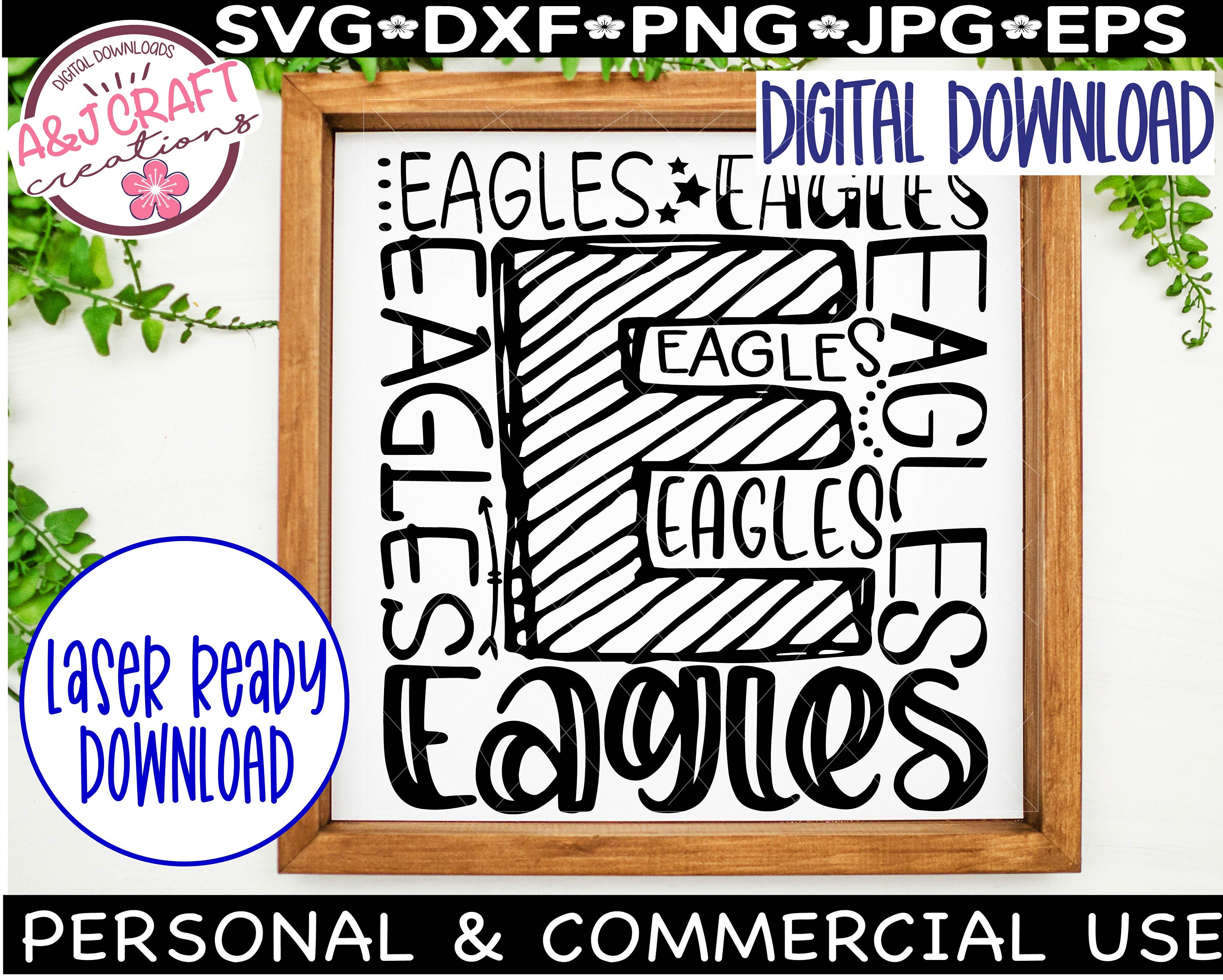 Eagles SVG Eagles Football Svg Eagles Typography Svg Eagles - Etsy