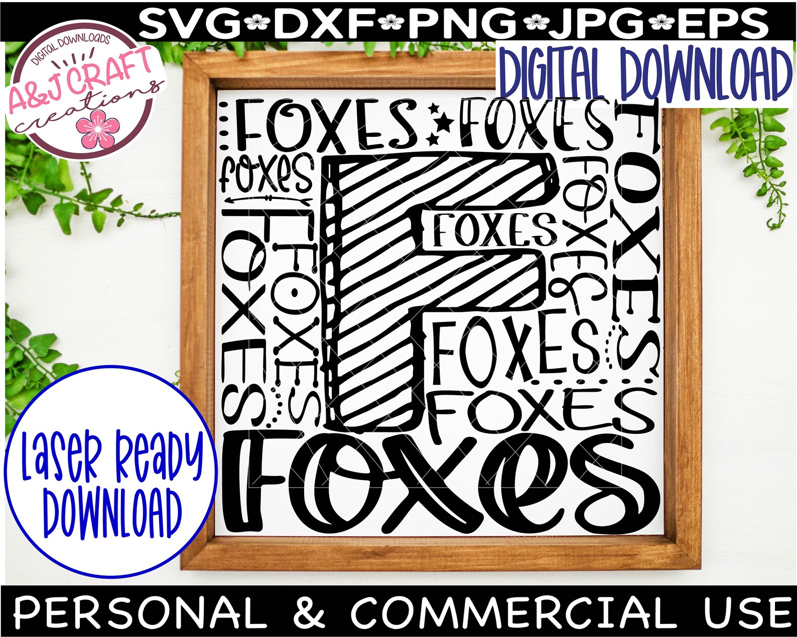 FOXES Typography SVG Foxes Football Svg Foxes Fan Png - Etsy