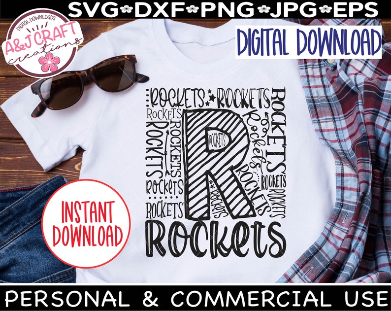 Rockets SVG Rockets Football Svg Rockets Typography Rockets - Etsy