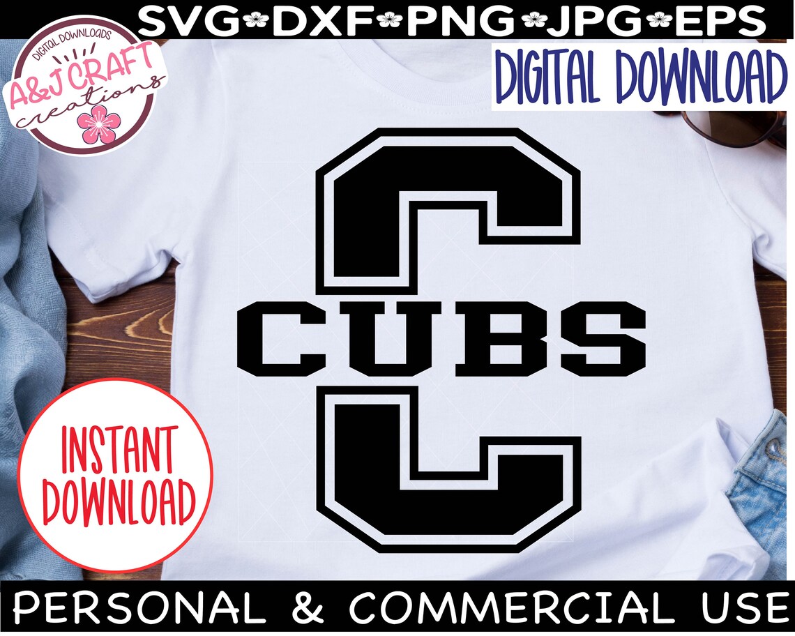 Cubs SVG Cubs Football Svg Cubs School Shirt Svg Cubs Cheer - Etsy