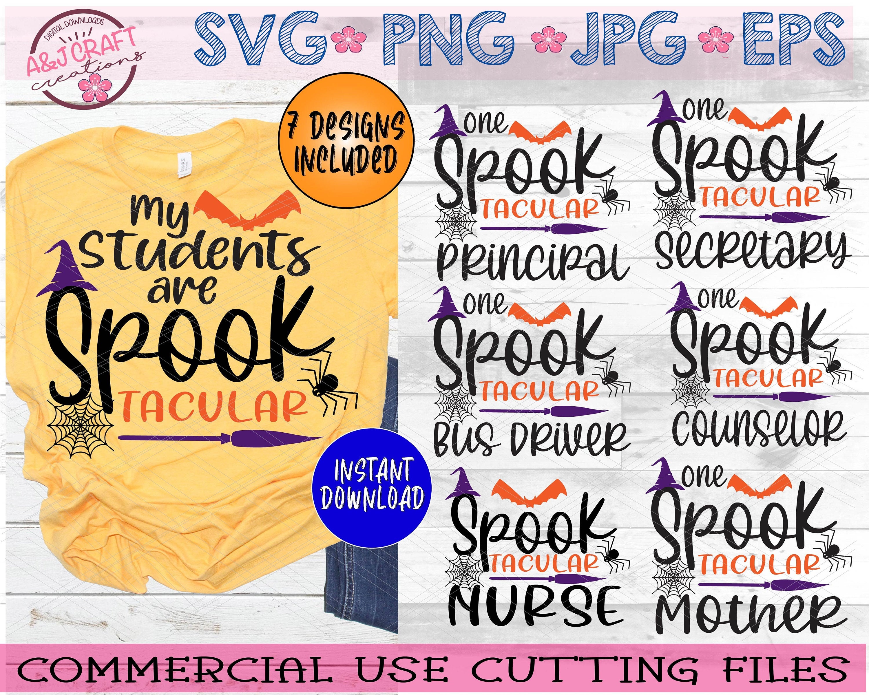 Teacher Halloween SVG Bundle My Students Are Spooktacular SVG - Etsy