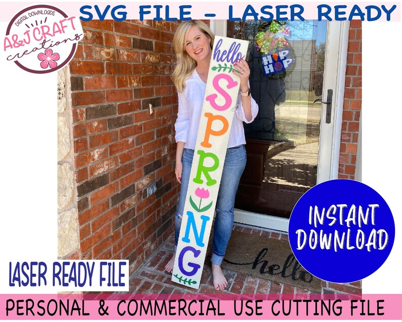 Spring and Summer Porch Signs SVG Digital Download Double - Etsy