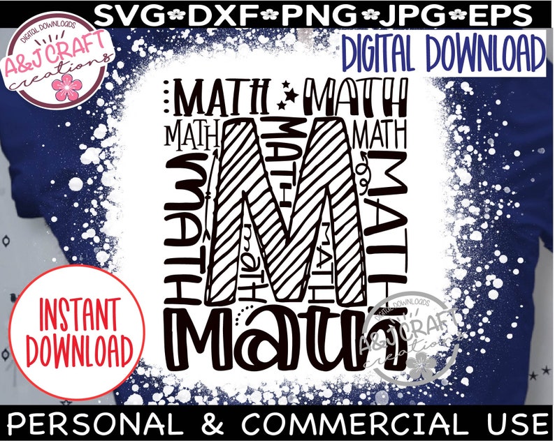 MATH SVG Math Typography Svg Math Teacher Svg Math - Etsy