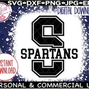 SPARTANS SVG, Spartans Football Svg, Spartans Baseball, Spartans Cheer ...
