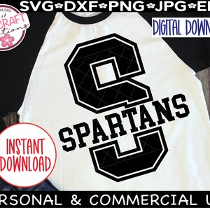 SPARTANS SVG, Spartans Football Svg, Spartans Baseball, Spartans Cheer ...