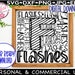 Flashes SVG Flashes Typography Flashes Football Svg Flashes - Etsy