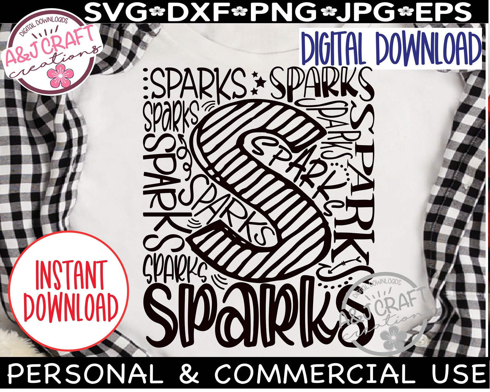 Sparks SVG, Sparks Typography, Sparks Mascot Svg, Sparks Baseball Svg ...