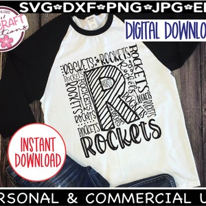 Rockets SVG, Rockets Football Svg, Rockets Typography, Rockets Baseball ...