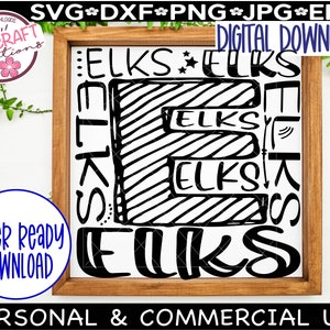 Elks SVG, Elks Football Mom Svg, Typography Svg, Elks Football Svg ...