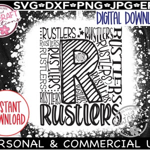 Rustlers SVG Rustlers Football Svg Rustlers Basketball Svg - Etsy