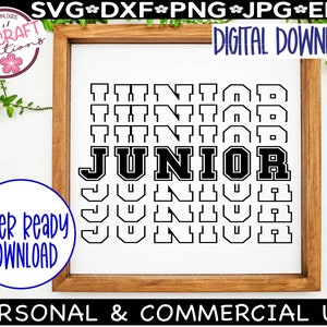 Junior SVG, Class of 2024 Svg, Junior Class Svg, School Spirit Svg ...