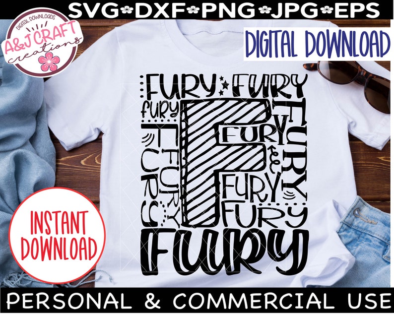 Fury SVG, Fury Football Svg Png, Fury Baseball Svg, Fury Volleyball Svg ...