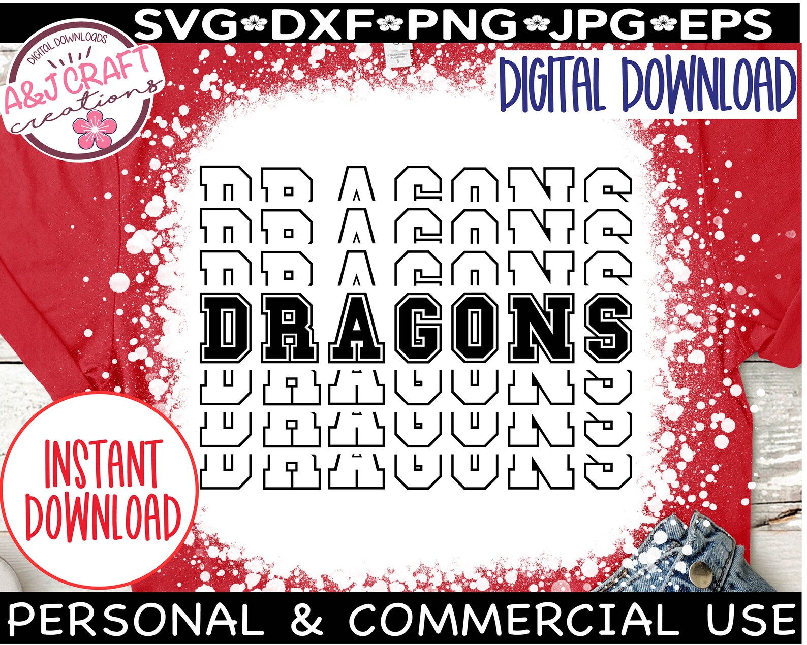 DRAGONS SVG Dragons Football Svg Dragons Cheer Svg Dragons - Etsy
