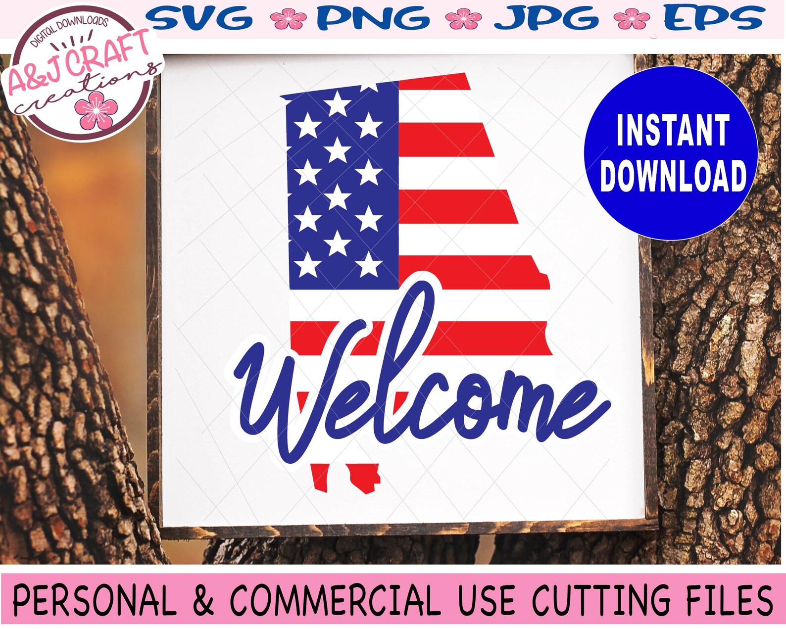 Alabama SVG File Alabama Welcome Sign svg State of Alabama | Etsy