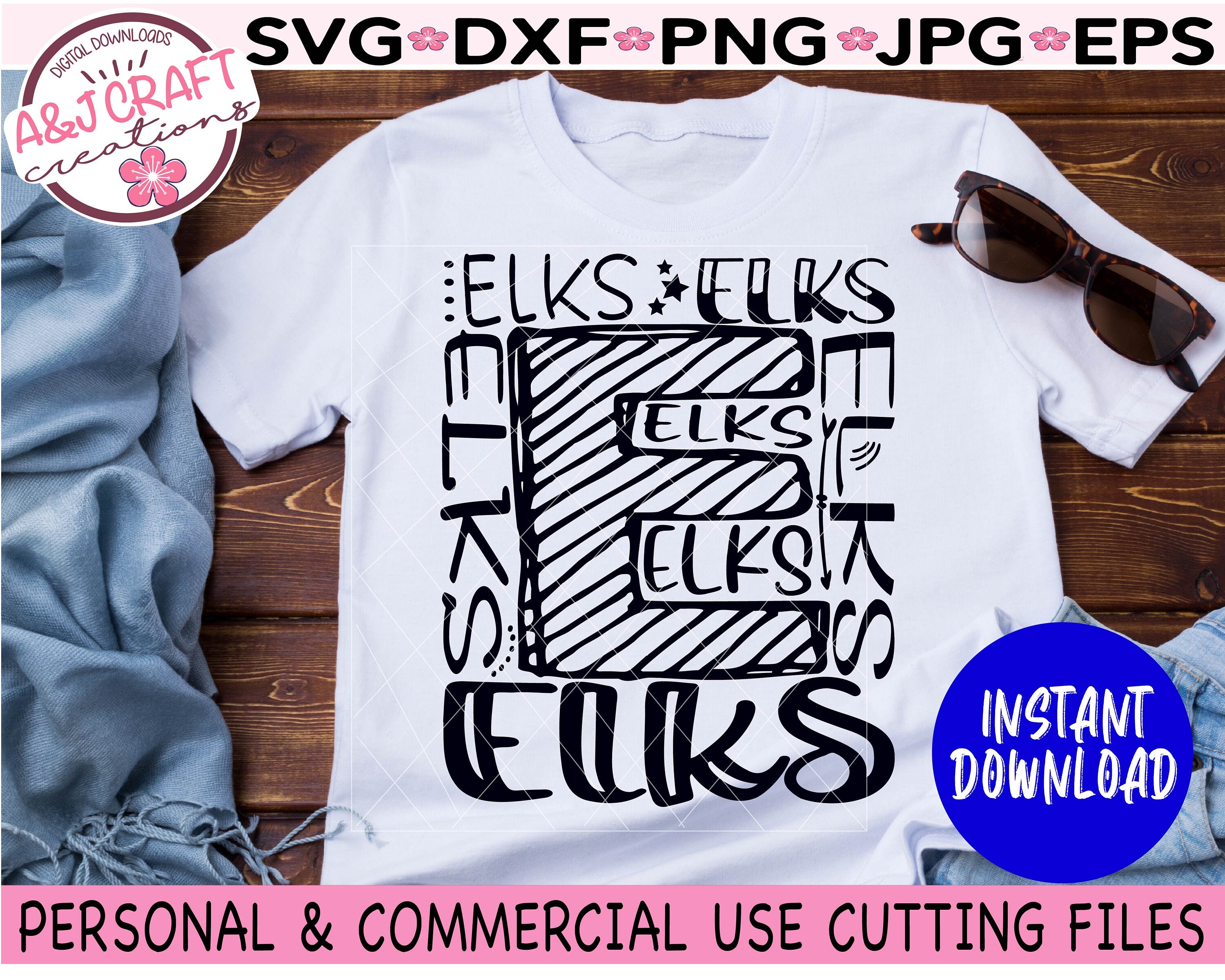 Elks SVG Elks Football Mom svg typography svg Elks Football | Etsy