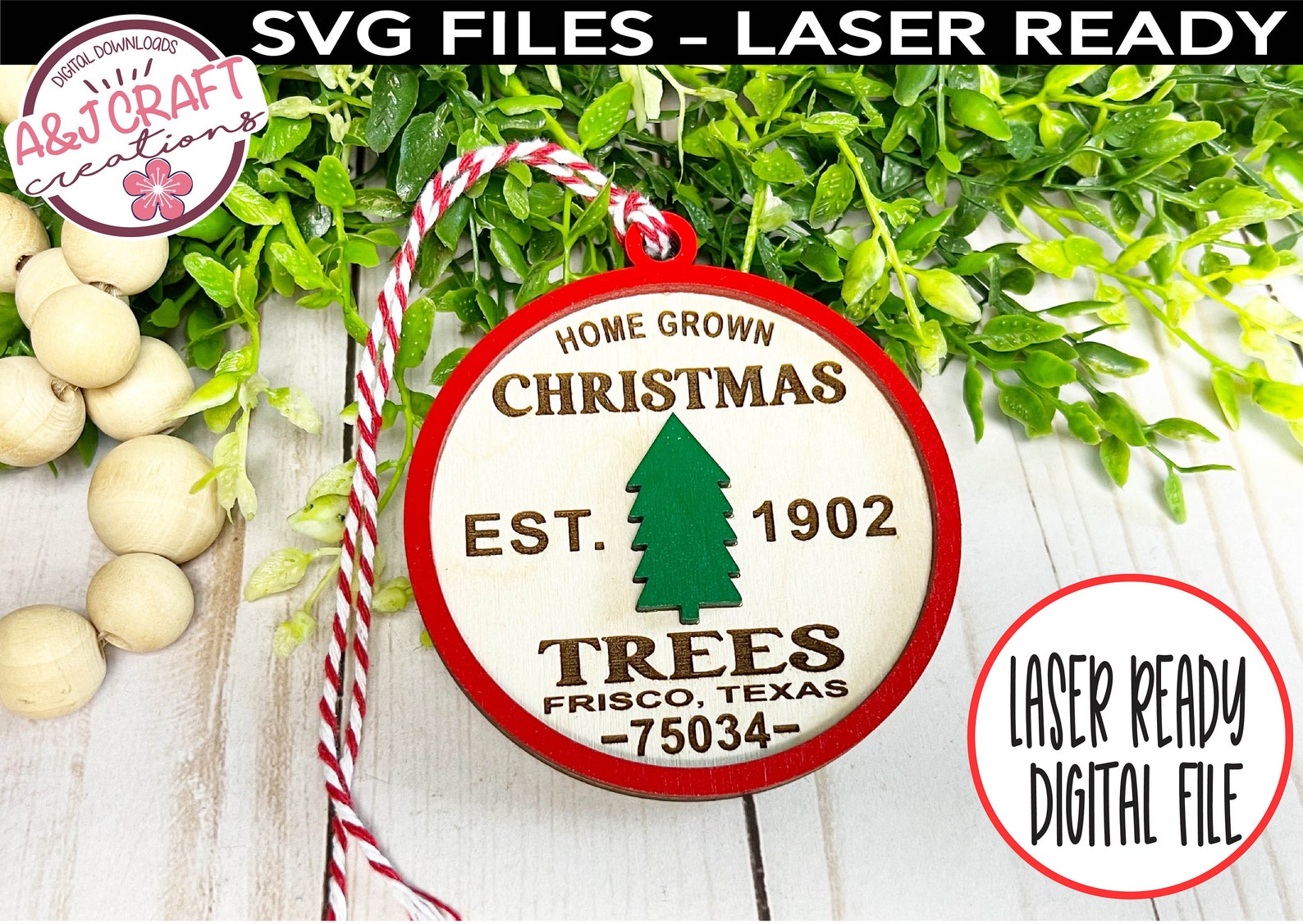 Zip Code Ornament SVG, Family Tree Ornament Svg, Home Grown Svg, Family ...