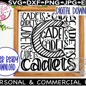 Cadets SVG, Cadets Football Svg, Cadets Typography Svg, Cadets Baseball ...