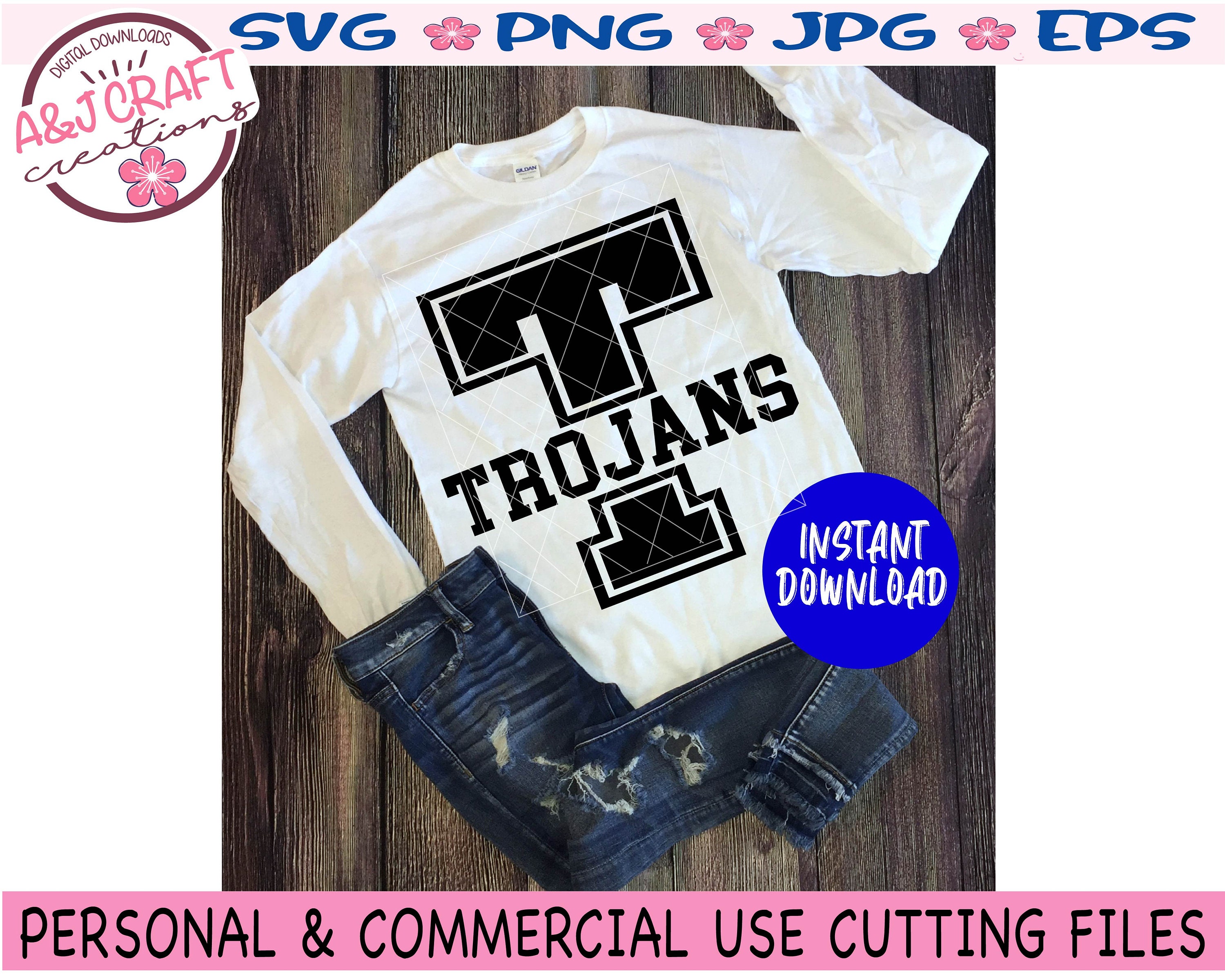 TROJANS SVG Trojans Football svg Trojans Cheer svg Trojans | Etsy