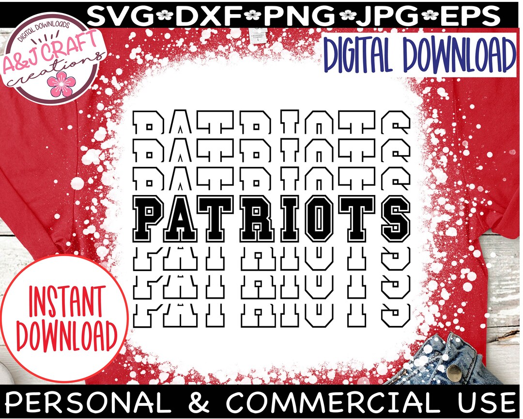 Patriots Svg, Patriots Football SVG, Patriots Mascot Svg, Patriots ...