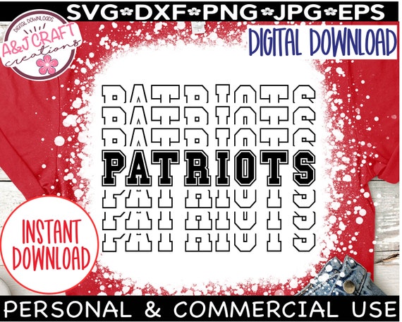 Patriots Svg Patriots Football SVG Patriots Mascot Svg - Etsy