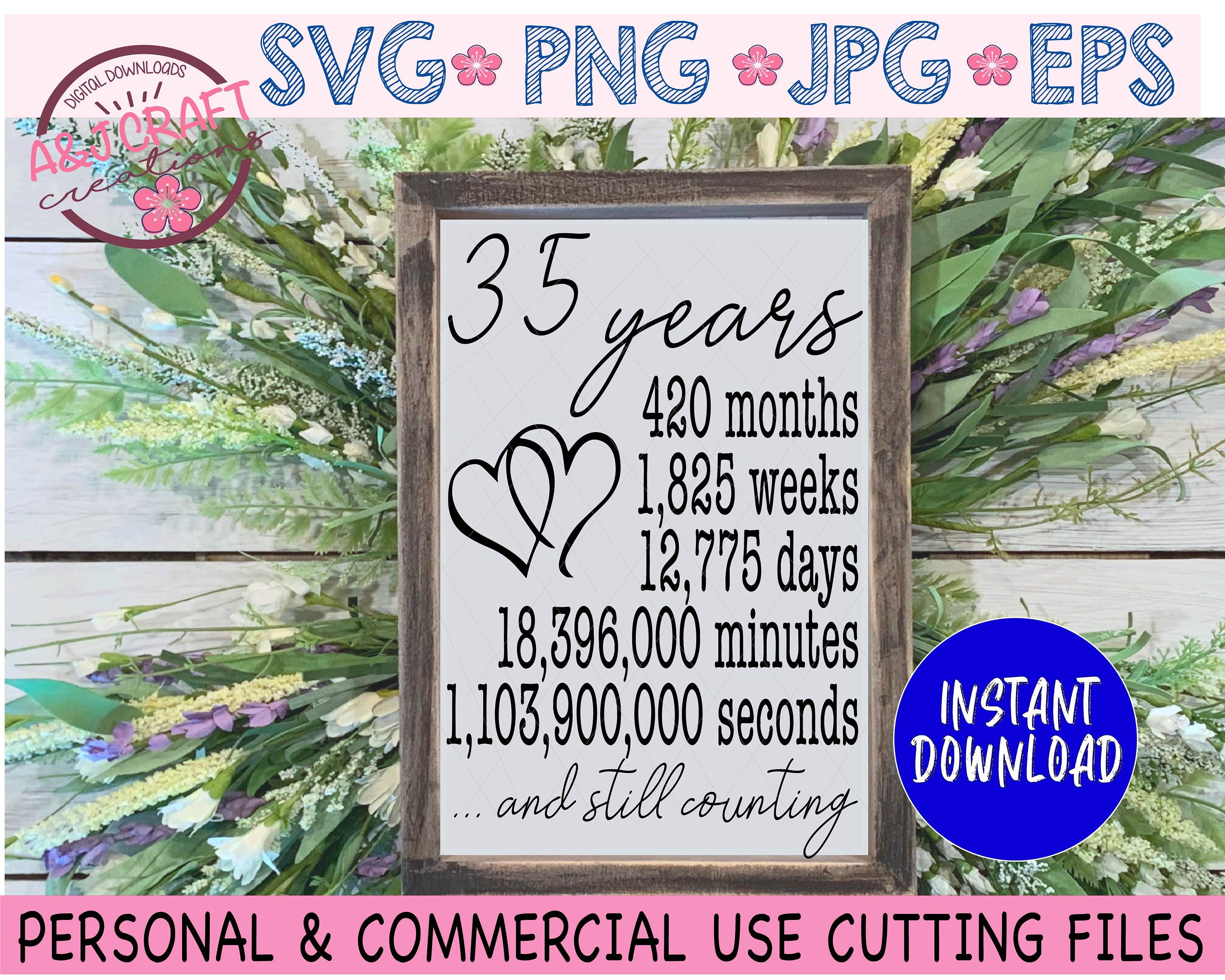 35th Anniversary Svg Vows Renewal We Still Do Anniversary | Etsy