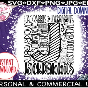 Jackrabbits SVG, Jackrabbits Football Svg, Jackrabbits Typography ...