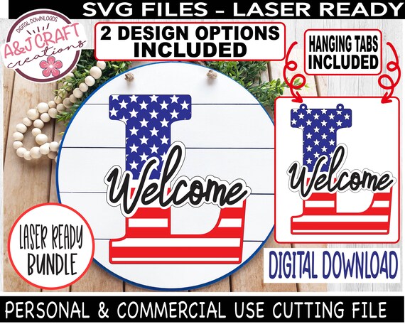 Letter L Svg BUNDLE Laser Ready Patriotic Lettering Svg USA - Etsy
