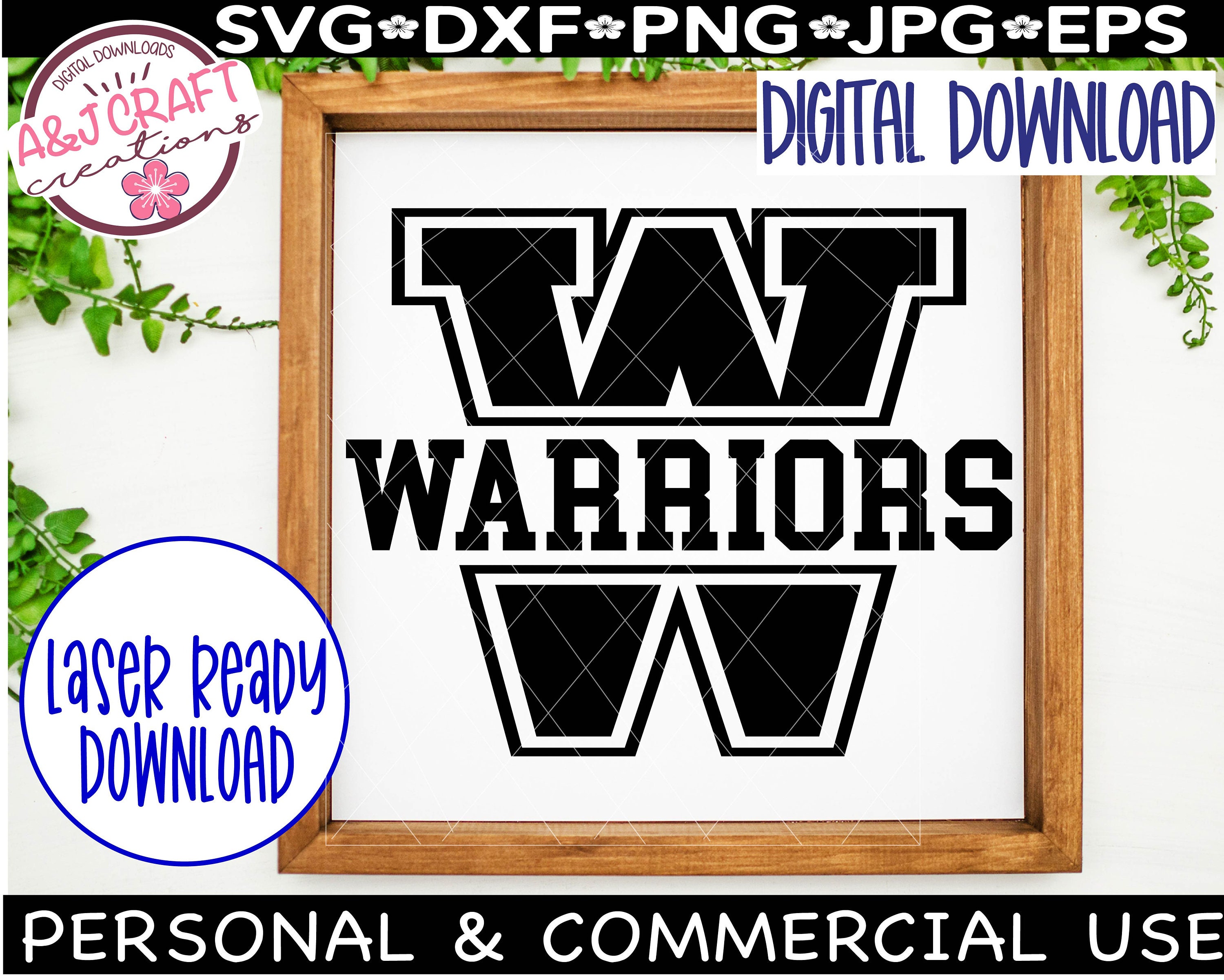Warriors SVG Warriors Football Svg Warrior Pride Svg - Etsy